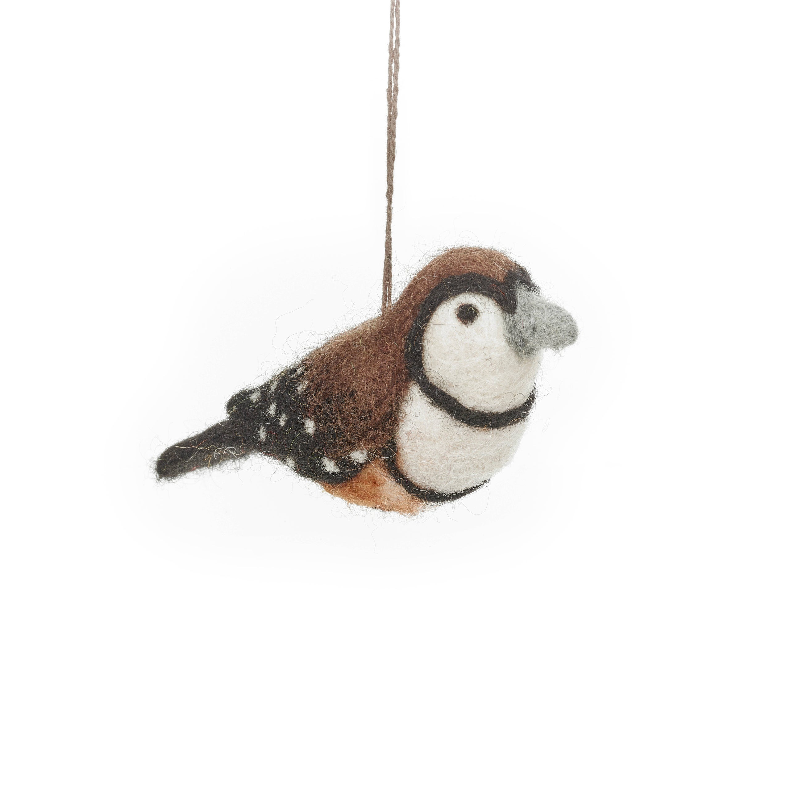 Finch Felted Wool Bird Ornament | Wool Haus